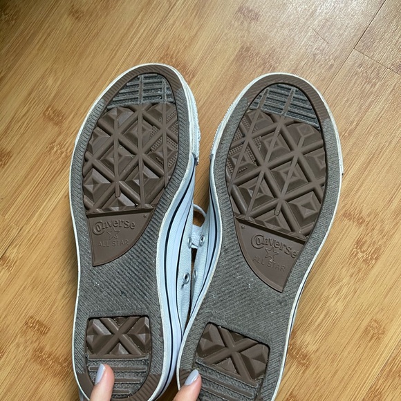 Converse | Shoes | Light Grey Converse | Poshmark